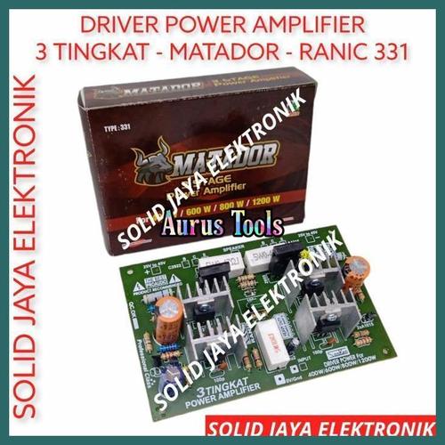 Jual KIT DRIVER POWER 3 TINGKAT MATADOR 3 STAGE SYSTEM POWER AMPLIFIER ...