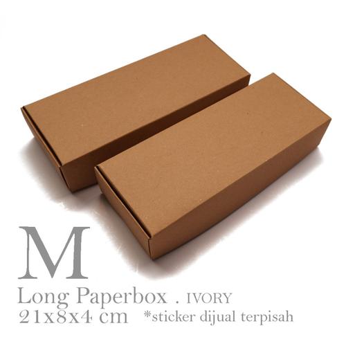 Jual paperbox panjang ukuran medium untuk jilbab hampers ukuran 21x8x4 ...
