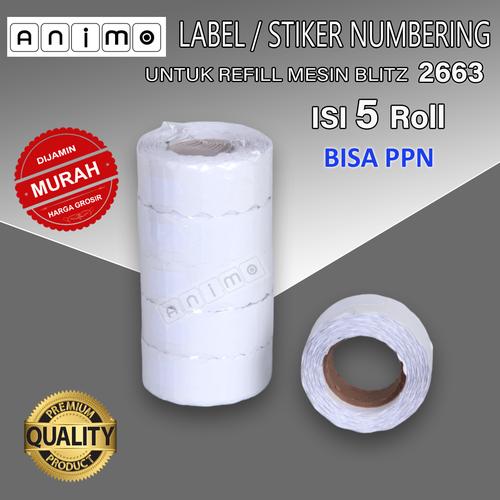 Jual LABEL-STIKER MESIN BLITZ 2663 - STICKER NUMBERING BLITZ LABELLER ...