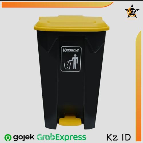 Jual Krisbow Tempat Sampah Plastik Pedal 100 Ltr Outdoor Tong Sampah ...