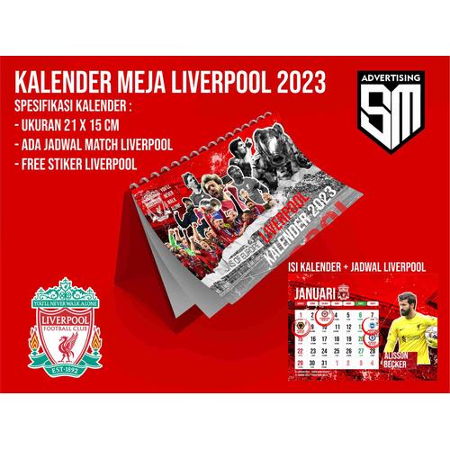Jual Kalender Meja Liverpool 2023 free stiker liverpool - Kab ...