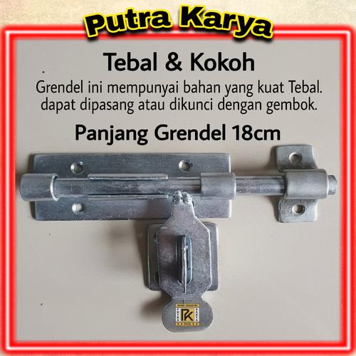 Jual Grendel Pagar Besi Gembok, Slot Samping Pintu, Gebyog, Slot Omni ...