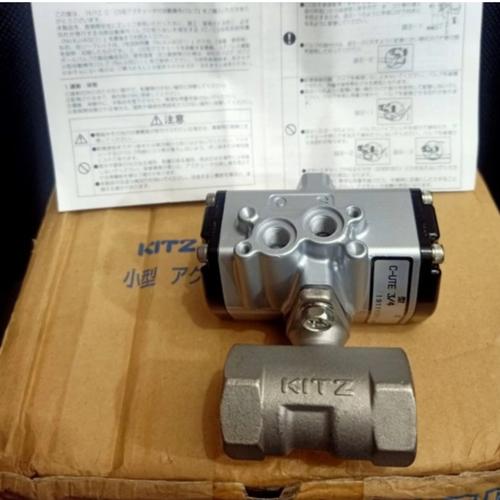 Jual ball valve KITZ pneumatic actuator C-UTE 1/2"inch stainless - Kota Bandung - Raffteknik ...