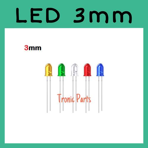 Jual LED 3mm Dioda Diode 3mm Diffused - Merah Hijau Kuning Biru - Biru ...