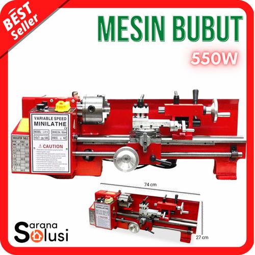 Promo Mesin Bubut Mini Lathe Wood Working DIY 550W Alat Bubut - Jakarta ...