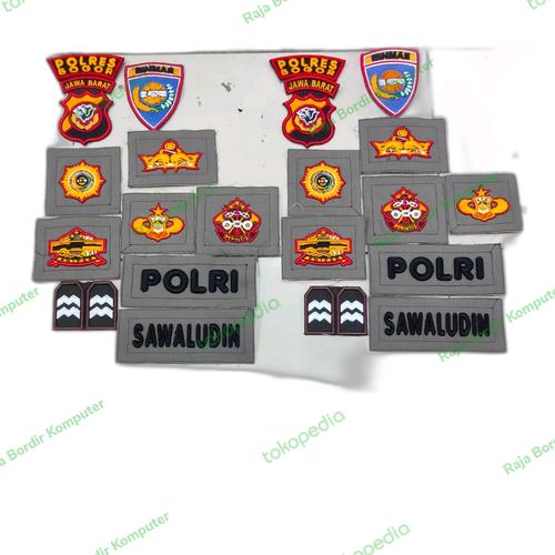Jual Bordir Polisi Polri Timbul 3D - Jakarta Pusat - Raja Bordir ...