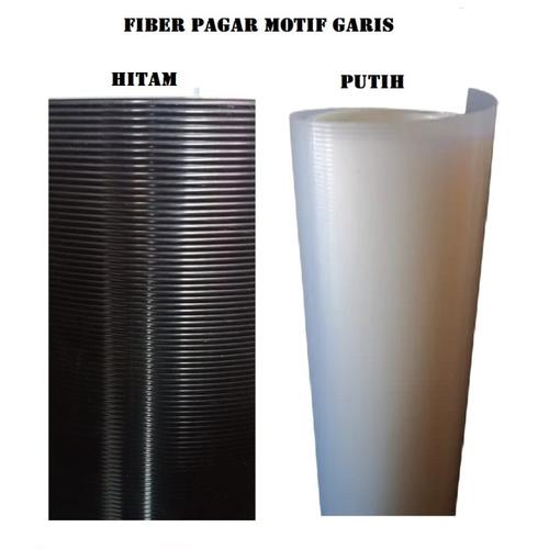 Jual FIBER PENUTUP PAGAR RUMAH-MOTIF GARIS - Putih, 1,2mm x 1 meter ...