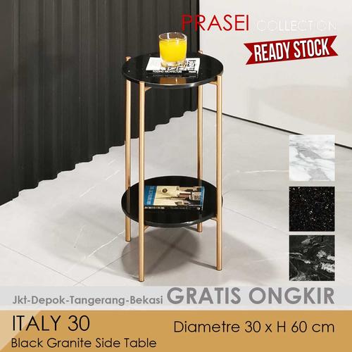 Jual ITALY 30 - Meja Bulat Marmer Carara Meja Pojok Carrara Side Table ...