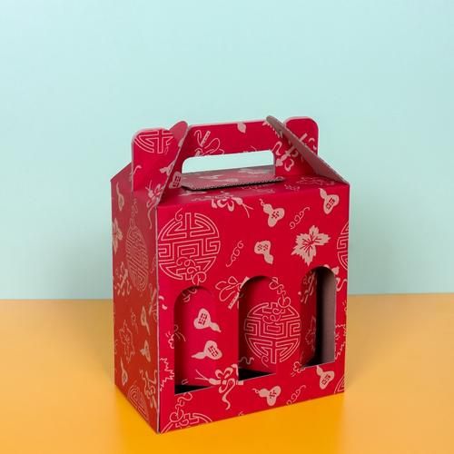 Jual dus jinjing die cut kardus packaging hampers box botol kale 250 ml ...