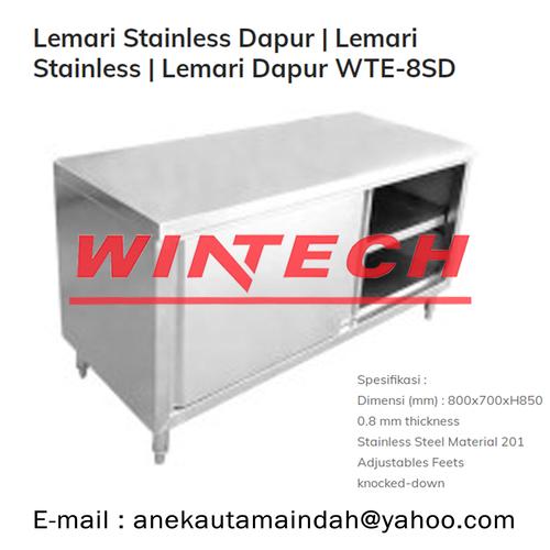 Jual WTE-8SD Lemari Stainless - Lemari Dapur - Meja Stainless -Sliding ...