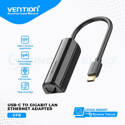 Jual Vention Usb Type C to LAN RJ45 Gigabit Ethernet Network - (DT) CFA ...