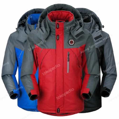 Jual Jaket Parasut Outdoor Lapangan Hiking Riding Safety Waterproof Hi ...