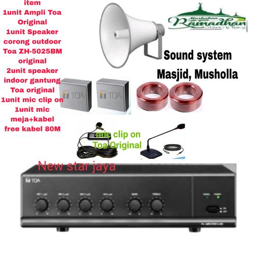 Jual Paket sound system Toa Masjid,Musholla speaker+ampli lengkap ...