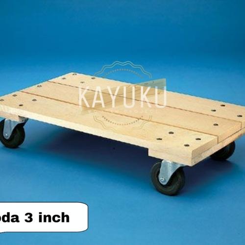 Jual Stand Tatakan Kayu Serbaguna/Tatakan Roda Troli Minimalis jati ...