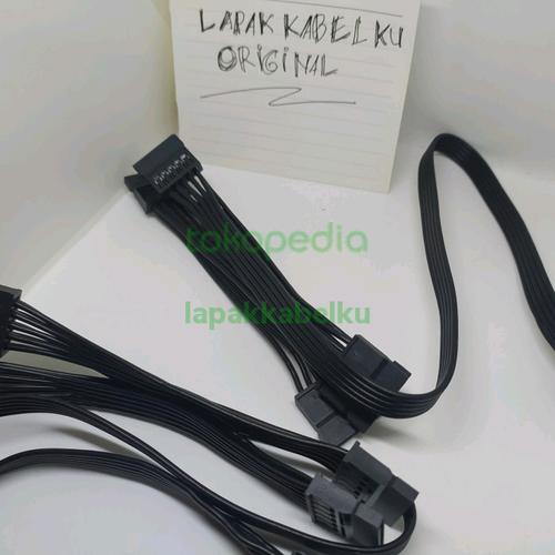 Jual kabel modular corsair sata 8 pin to 4pin sata ( model pipih ...