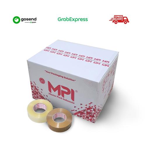 Jual Lakban Bening - Lakban Cokelat 45 mm x 300 Yard MPI 1 Dus isi 36 ...