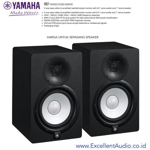 Promo Yamaha HS7 HS 7 Active Studio Monitor speaker - Hitam Cicil 0% 3x ...