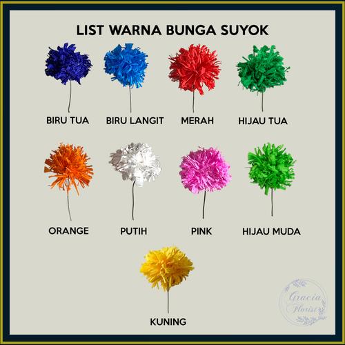 Jual Bunga Suyok Kertas Krep/Crepe Untuk Bunga Papan 100 Pcs - Putih ...