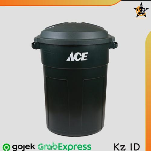 Jual Ace Tempat Sampah Plastik Hijau 121 Ltr Tong Sampah Outdoor - Kota ...
