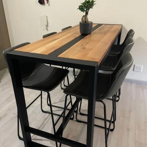 Jual meja cafe minimalis/ meja makan murah / meja bar / meja industrial ...