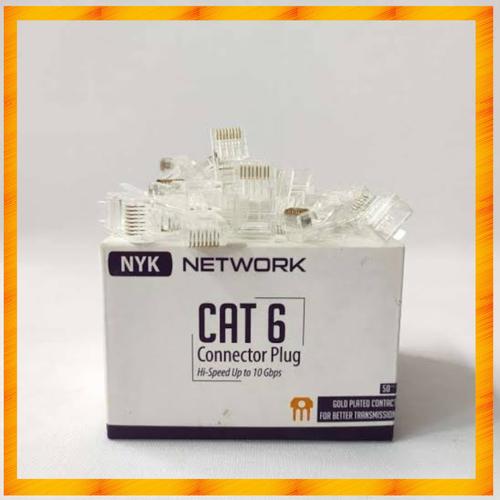 Jual Conektor Rj45 NYK CAT 6 - Connector Rj-45 Cat6 High Speed ...