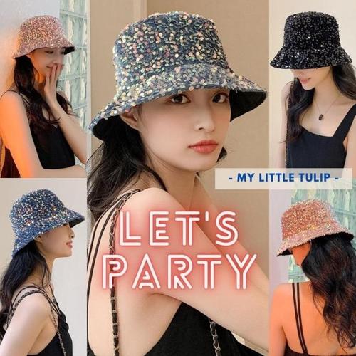 Jual Topi Bucket Pesta Blink2 / Topi Sequin Party Hat / Bucket Bling2 ...