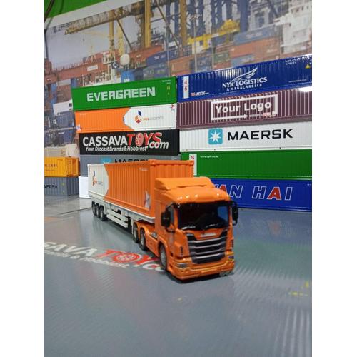 Jual Diecast truck Container Pos Logistics Indonesia Miniatur truk ...