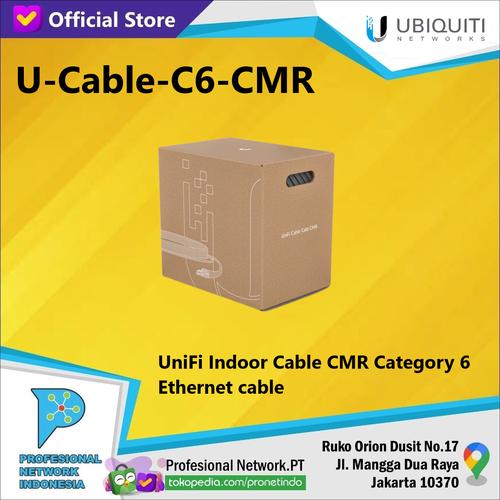 Promo UBIQUITI U-Cable-C6-CMR Cat6 UniFi Indoor Cable CMR Category 6 ...
