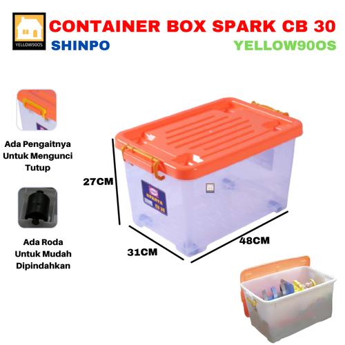 Jual Container Box Plastik Tempat Penyimpanan Spark SIP 110 CB 30 ...