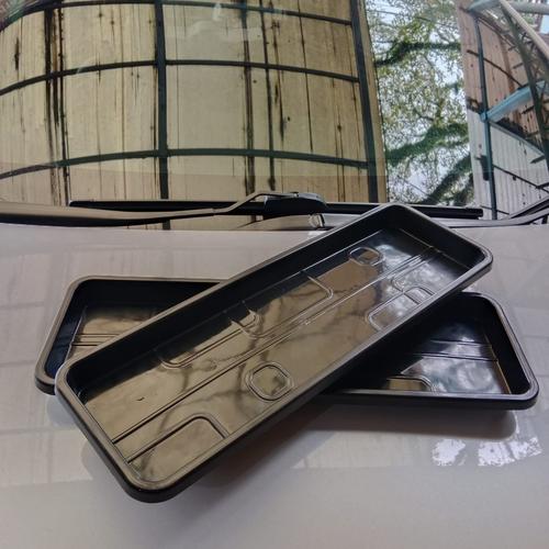 Jual alas pot panjang 50 cm, tatakan pot persegi panjang - Hitam - Kota ...