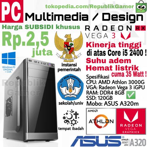 Jual PC Rakitan Kantoran Multimedia Design Office Gaming HARGA SUBSIDI ...