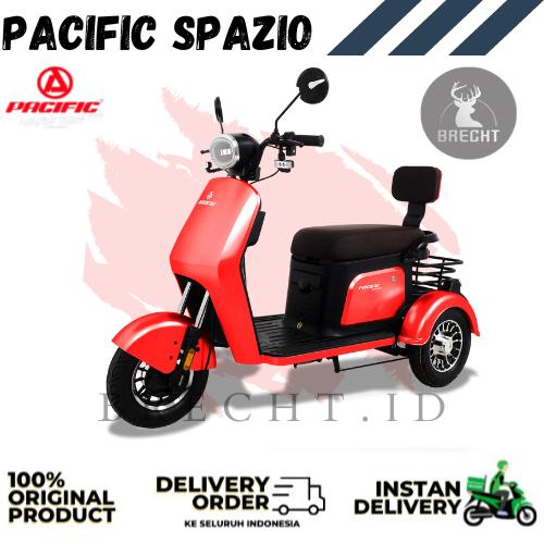 Jual Motor Listrik Spazio E Bike by Pacific Exotic - Merah - Kota ...