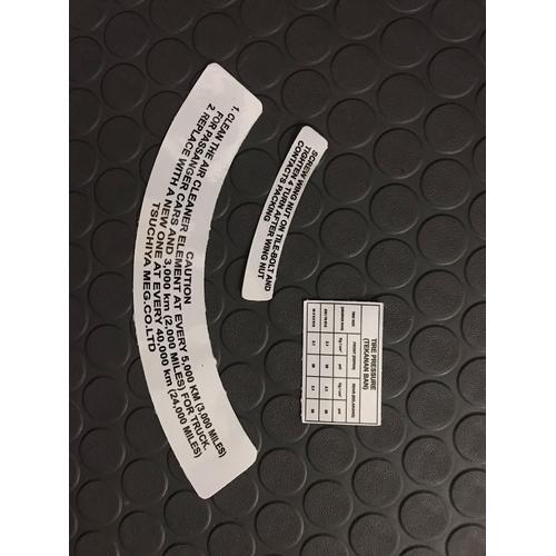 Jual Stiker Label Perhatian dan Tekanan Ban Mobil Nissan Terrano - Kota ...