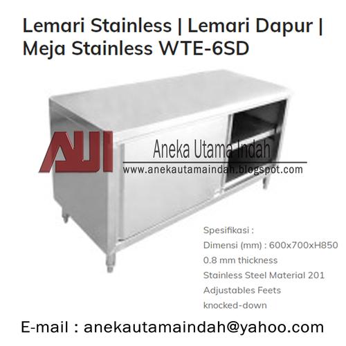 Jual WTE-6SD Lemari Stainless - Lemari Dapur - Meja Stainless -Sliding ...