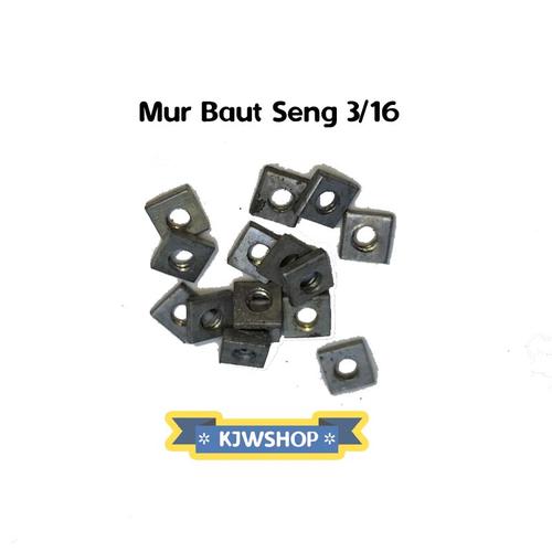 Jual Mur Baut Per Seng Mur Kotak Mur Drat Kasar - 3/16 inch - Kota ...