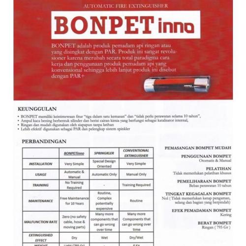 Jual Bonpet Inno Pemadam Api Otomatis Original - Jakarta Selatan ...
