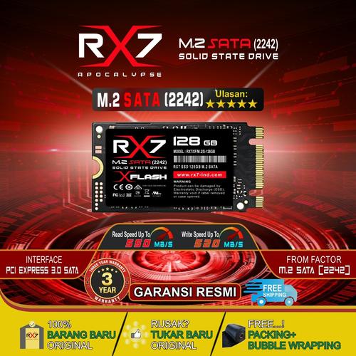 Jual SSD RX7 M2 SATA 128GB 2242 M.2 SATA / M2SATA GARANSI RESMI 3 TAHUN ...