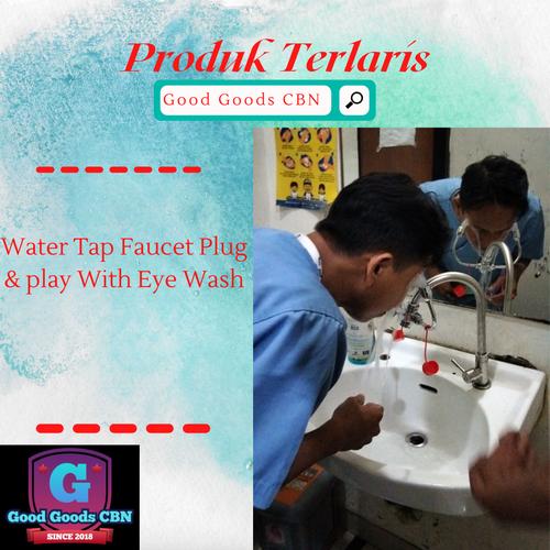 Jual Emergency eyewash faucet station with covers faucet mounted ...