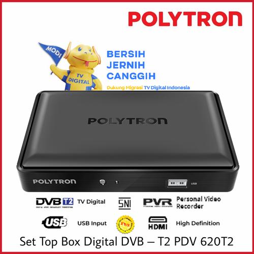 Jual POLYTRON SET TOP BOX STB PDV 620T2 - Kabel HDMI - Kab. Sragen ...