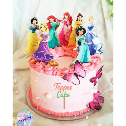 Jual Topper Cake Princess 1 Gratis tambah nama, usia dan foto/Hiasan ...