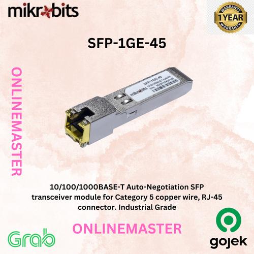 Jual Mikrobits SFP Transceiver (RJ45) SFP-1GE-45 - Jakarta Pusat ...