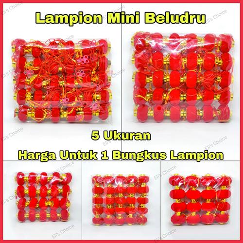 Jual LAMPION BELUDRU MINI SINCIA IMLEK / GANTUNGAN LAMPION BELUDRU 5 ...