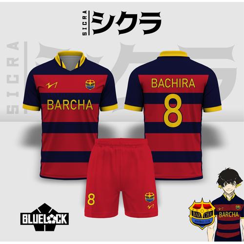 Jual Jersey Anime Blue Lock Barcha Cosplay Bola Manga - Atasan, XS ...