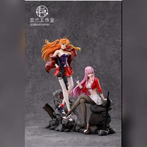 Jual Yunzhu studio - Asuka Langley & Zero Two AVENGELINE FIGURE STATUE ...