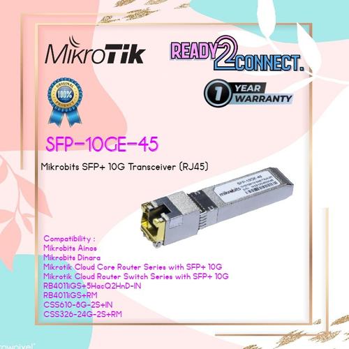 Jual MIKROTIK SFP-10GE-45 SFP+ 10G Transceiver (RJ45) - Jakarta Pusat ...