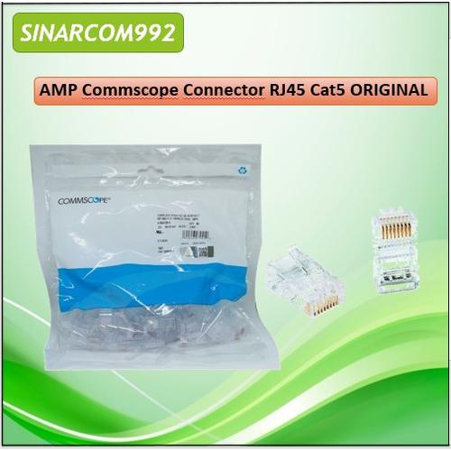 Jual AMP Commscope Connector RJ45 Cat5 RJ-45 Cat.5e Ori - BARANG ...