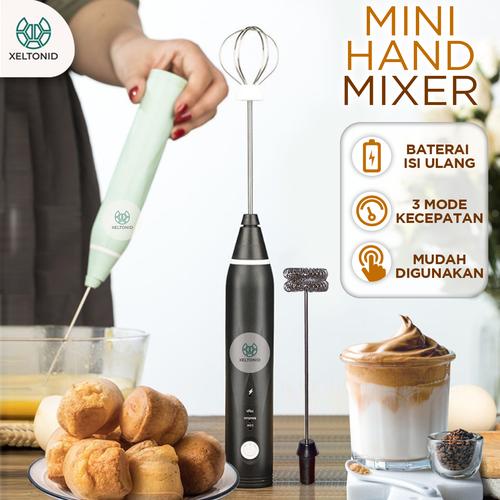 Promo Mixer Mini Electric Hand Pengaduk Kopi Susu Telur Kue Portable ...