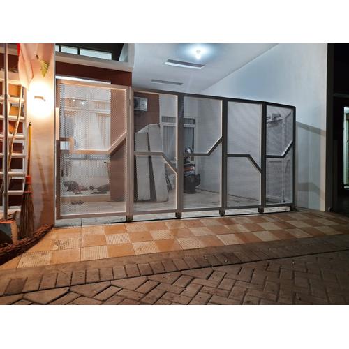 Jual Pagar lipat tikung minimalis plat perforated cantik - Kab ...