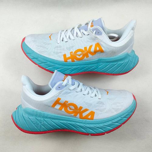 Jual Sepatu Running Hoka Carbon X2 White Blue Premium Original - Kaos ...