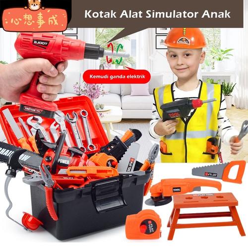 Promo Mainan Edukasi Anak Tool Box Complete Set / Drill Set - 39pcs ...
